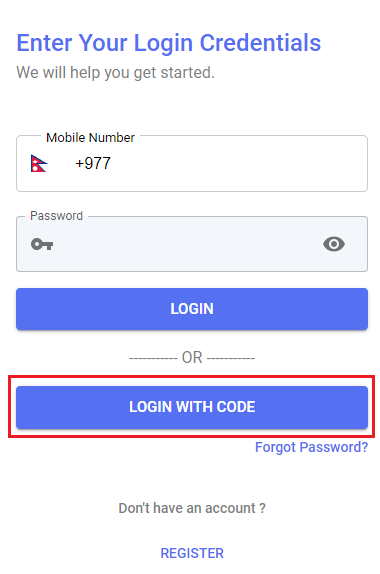 Login - Worldlink Partner User Guide