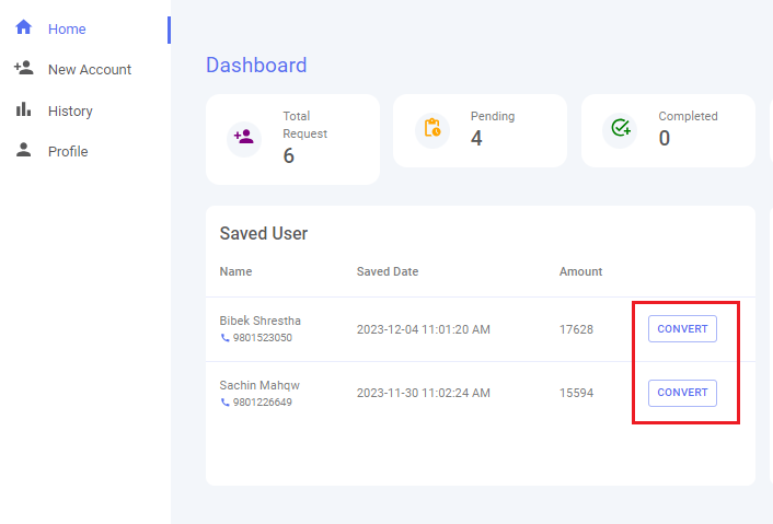 Create New Account - Worldlink Partner User Guide