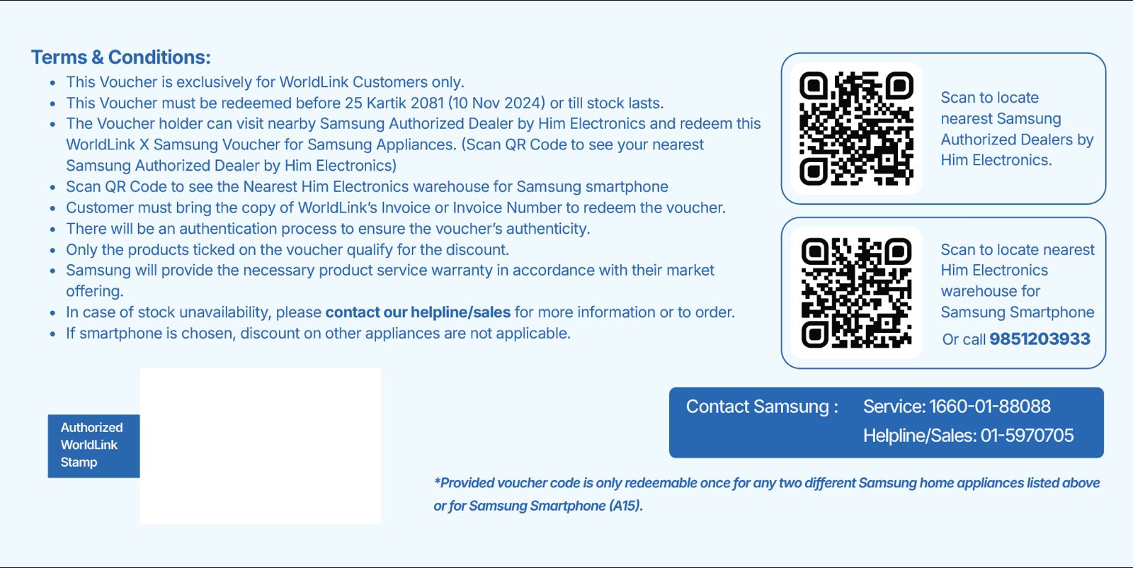 WorldLink x Samsung Dashain Offer: Discount up to 39% - WorldLink ...